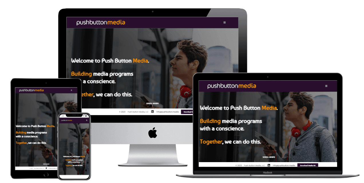 Launched: The Push Button.Media Website - NonStop Marketing